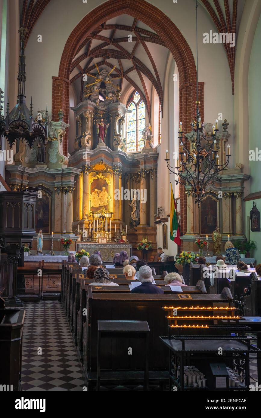 Church of St. Anne Interior - Vilnius, Lithuania Stock Photo - Alamy
