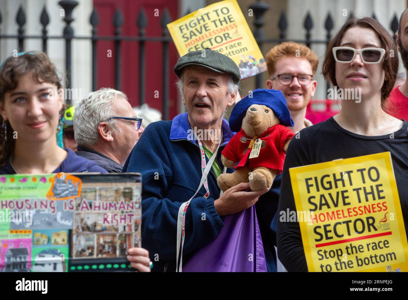 London, England, UK. 2nd Sep, 2023. Striking St Mungo's workers and ...