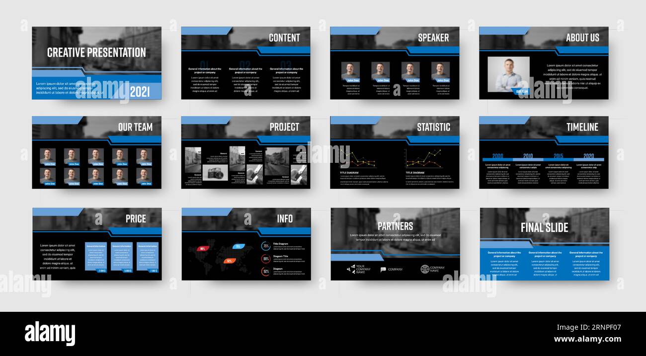 Presentation slide template, vector infographics ready to use for ...