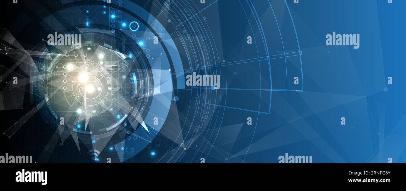 Technology abstract futuristic science background for internet business ...