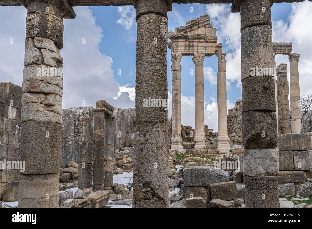 Ancient ruins of Faqra near Faraya, Lebanon Stock Photo - Alamy