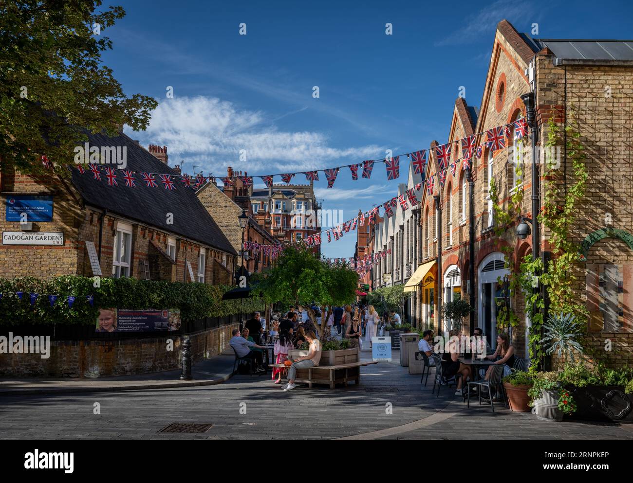 London, UK: Pavilion Road near Sloane Square in Chelsea, London. A ...
