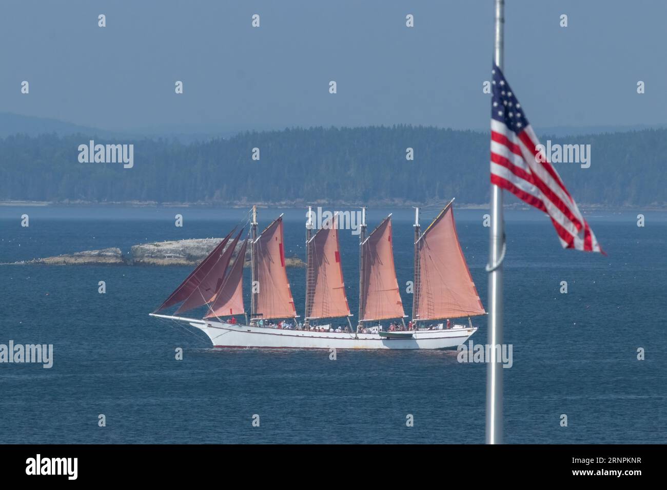 American flag sailing hi-res stock photography and images - Alamy