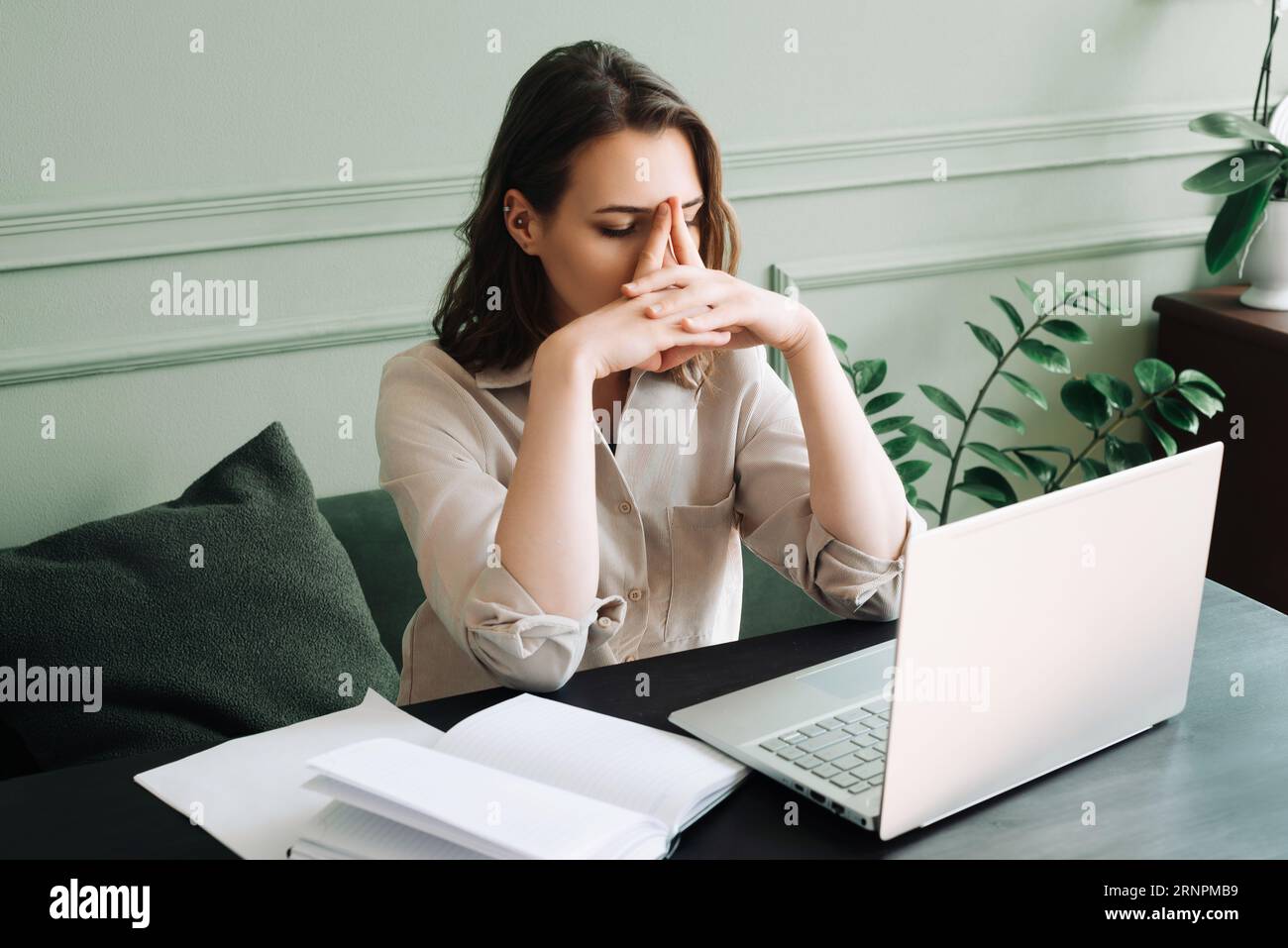 Workplace stress concept woman struggling hi-res stock photography and ...