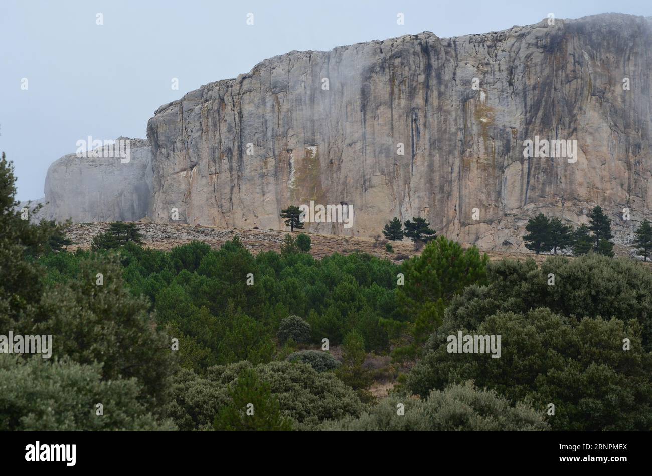 Karst mountains in the Sierra del Moncayo massif, north-eastern Spain ...