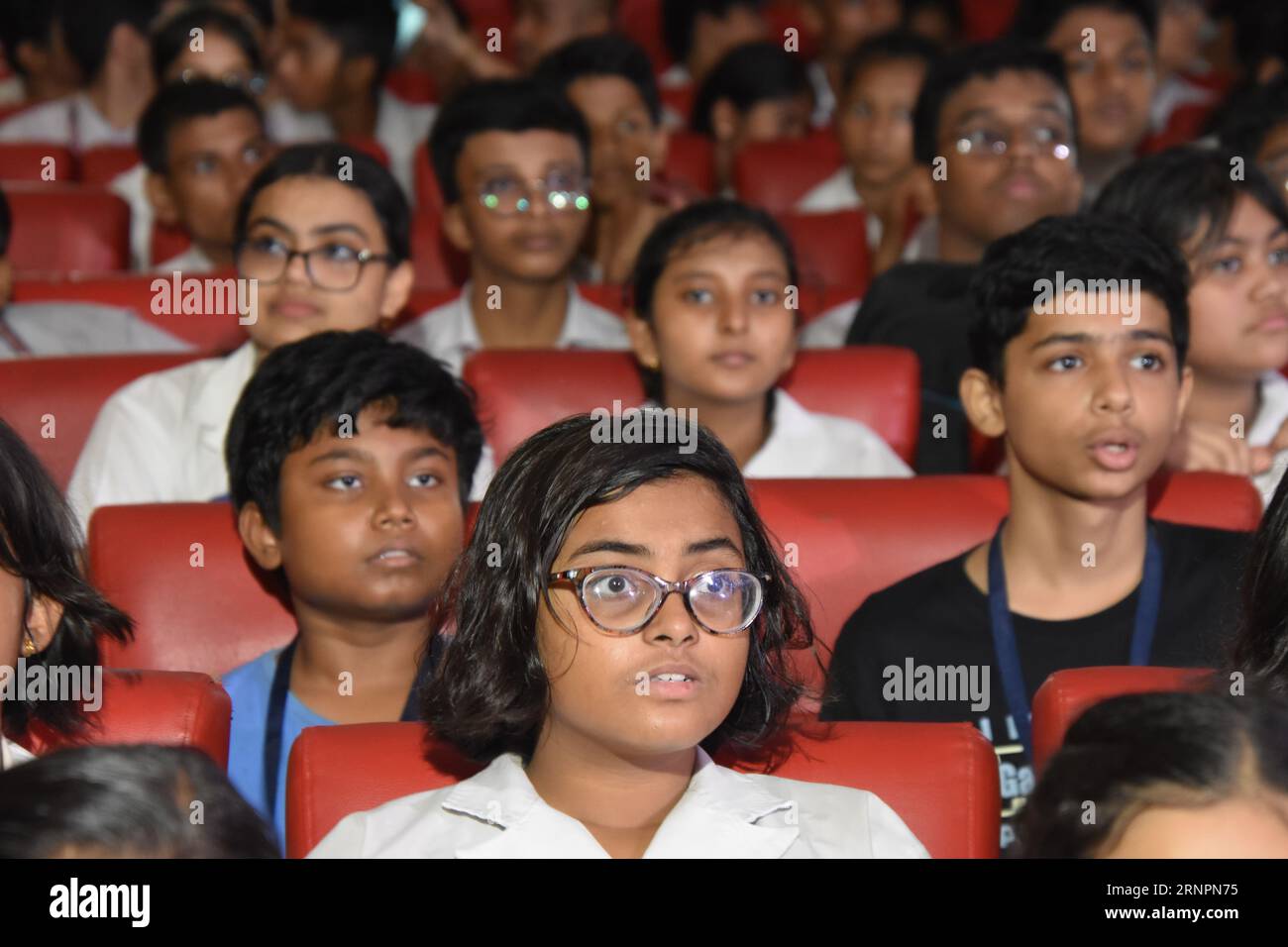 School students live observing remotely the launch of 'Aditya-L1 ...