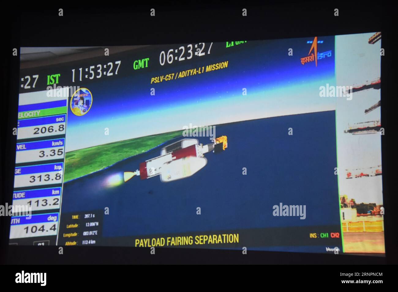 School students live observing remotely the launch of 'Aditya-L1 ...