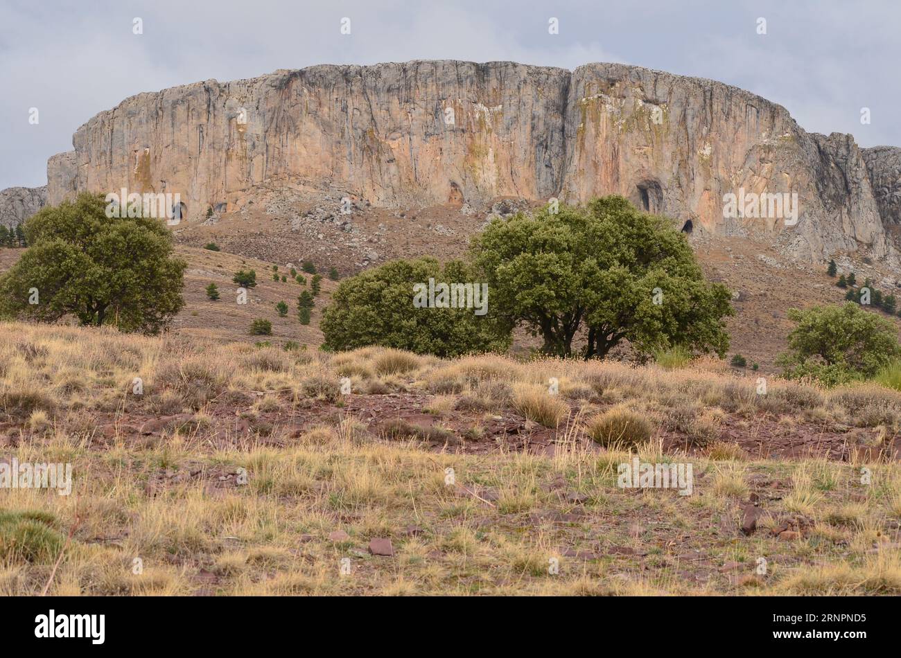 Karst mountains in the Sierra del Moncayo massif, north-eastern Spain ...