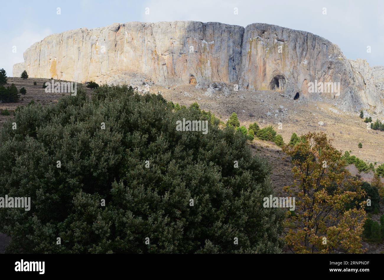 Karst mountains in the Sierra del Moncayo massif, north-eastern Spain ...