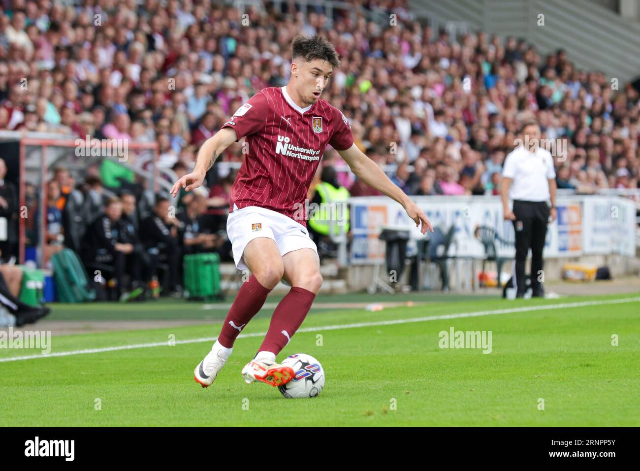 Northampton Town's Kieron Bowie during the first half of the Sky Bet ...