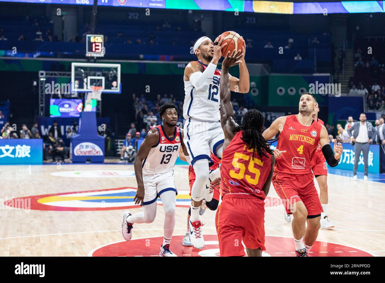 Manila, Philippines. 01st Sep, 2023. Josh Hart (L) of the United States ...