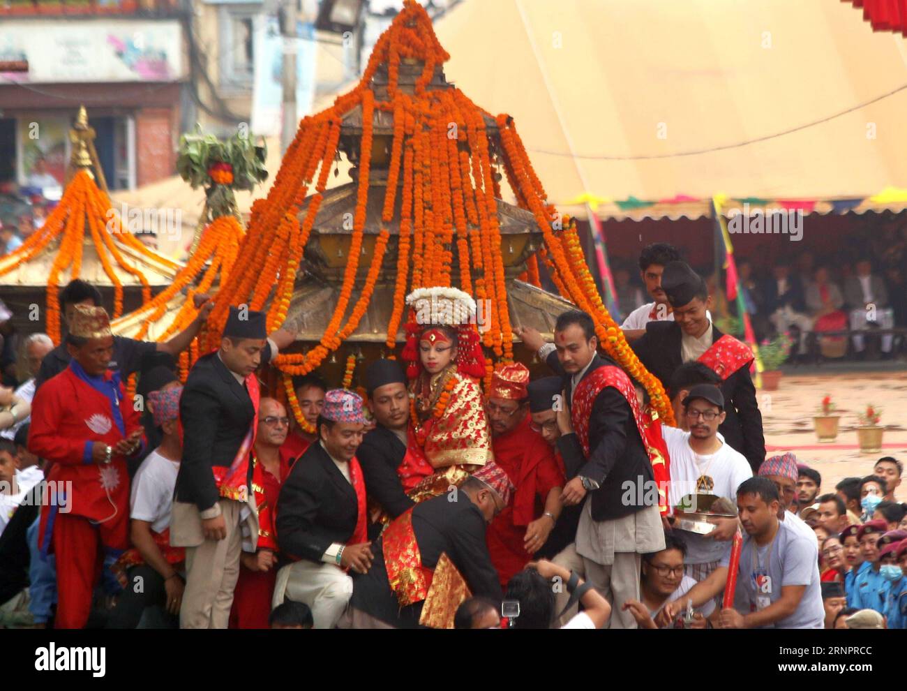 Living goddess kumari chariot hi-res stock photography and images - Alamy
