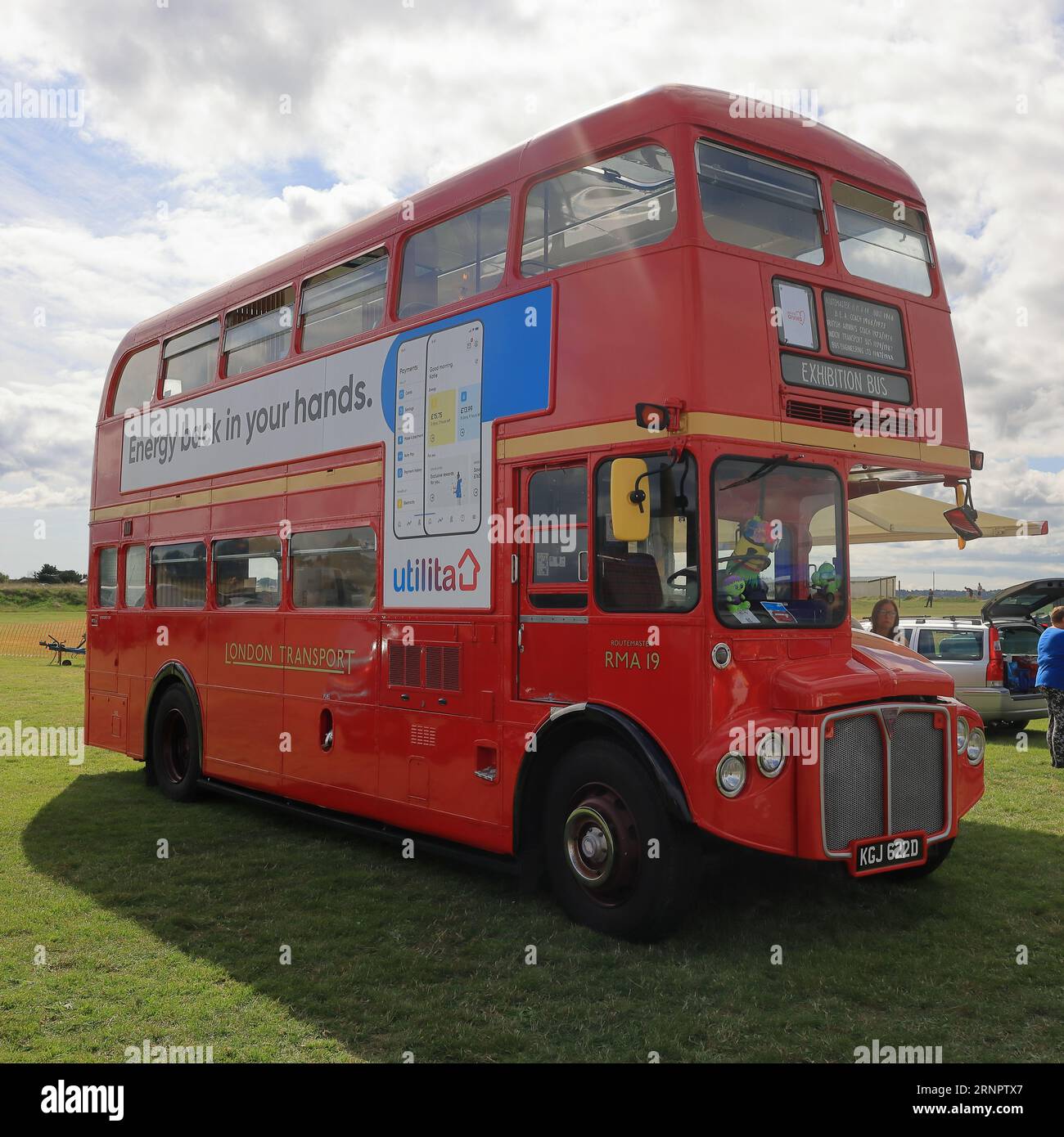 Routemaster, RMA 19 London bus, red, c1966 on display. The Gosport Car ...