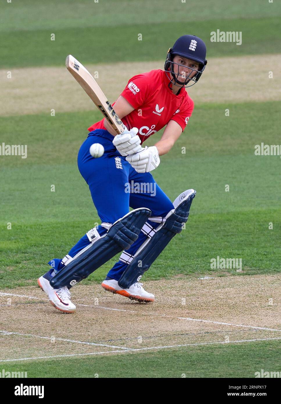 England's Amy Jones bats during the second women's IT20 match at The ...