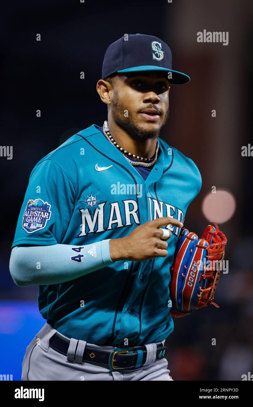 Sep 01, 2023; New York City, New York, USA; Seattle Mariners center ...