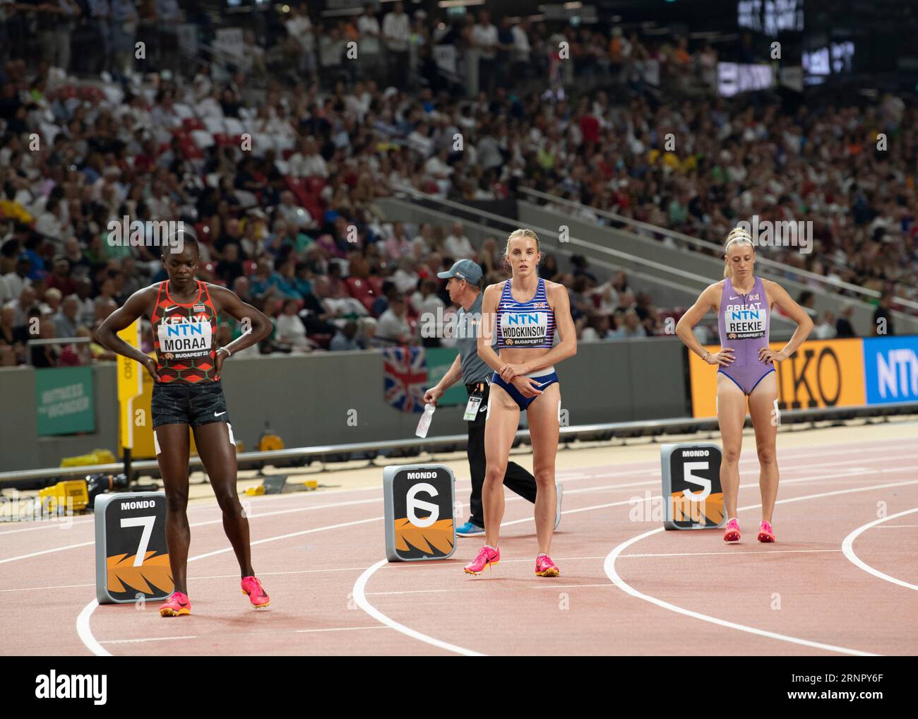 Keely Hodgkinson of GB & NI competing in the women’s 800m final on day ...