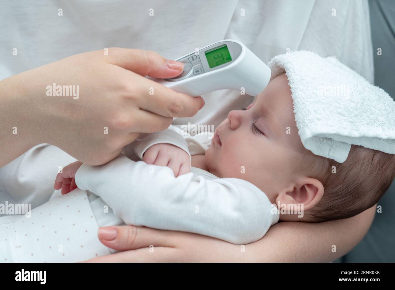 Maternal concern in the digital age. Concept of modern ways to ensure ...