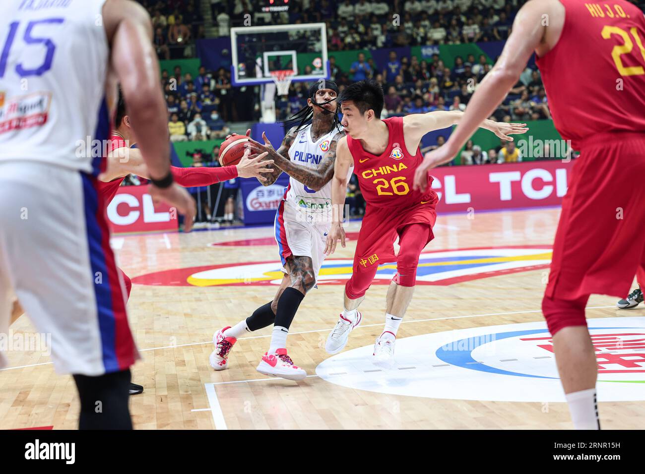 Manila, Philippines. 2nd Sep, 2023. Jordan Clarkson (L) of the ...