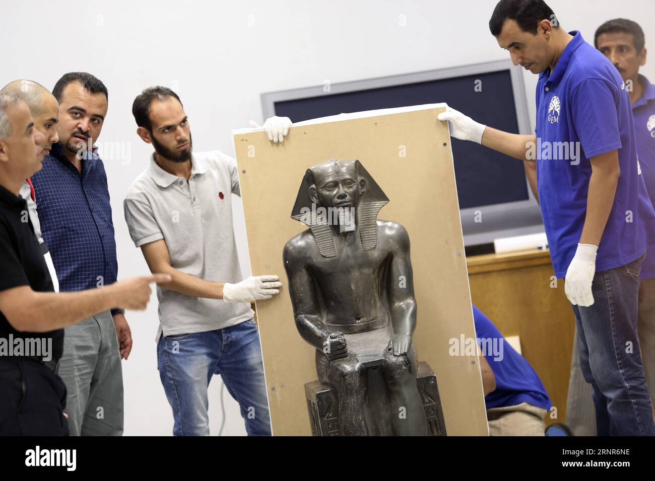 The grand egyptian museum restoration hi-res stock photography and ...