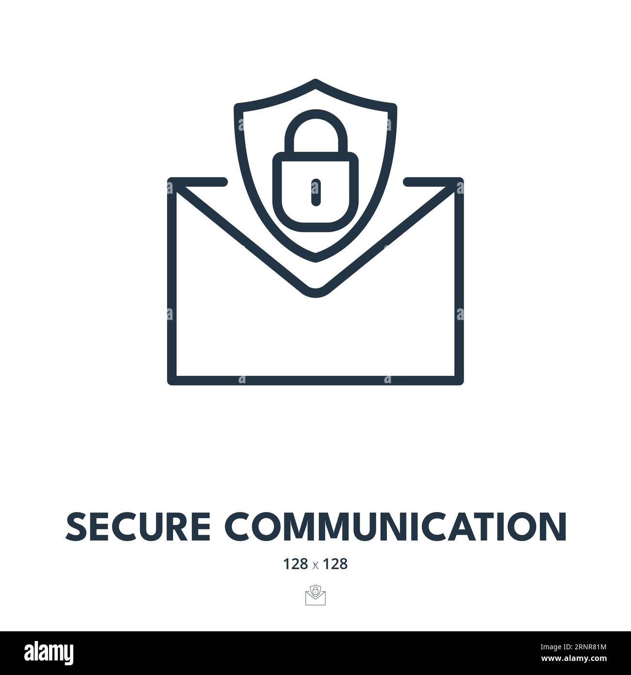 Secure Communication Icon. Security, Privacy, Message. Editable Stroke ... Secure Communication Icon. Security, Privacy, Message. Editable Stroke ...