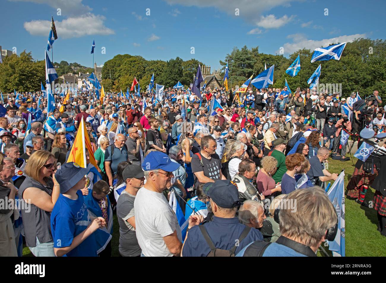 From Johnston Terrace Edinburgh, Scotland through Royal Mile. September ...