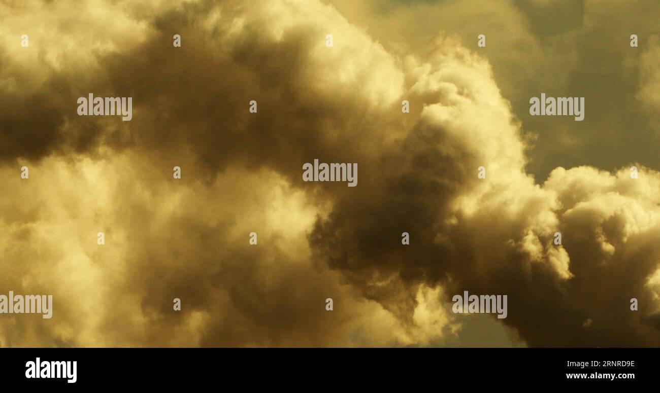 Smokestack of Sugar Refinery with Water Vapour, Near Caen in Normandy ...