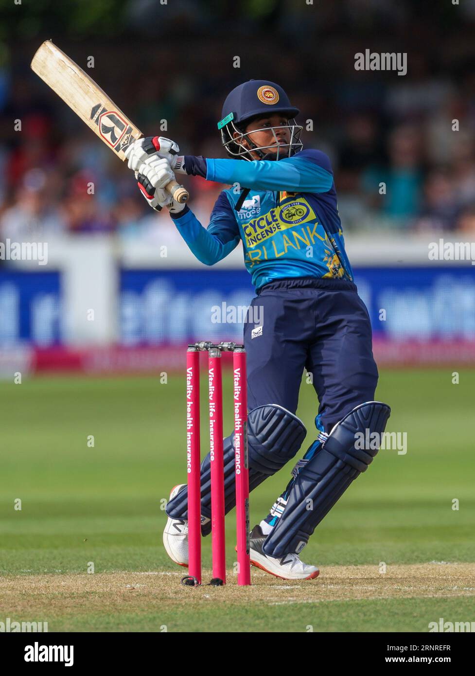 Sri Lanka's Harshitha Samarawickrama bats during the second women's ...