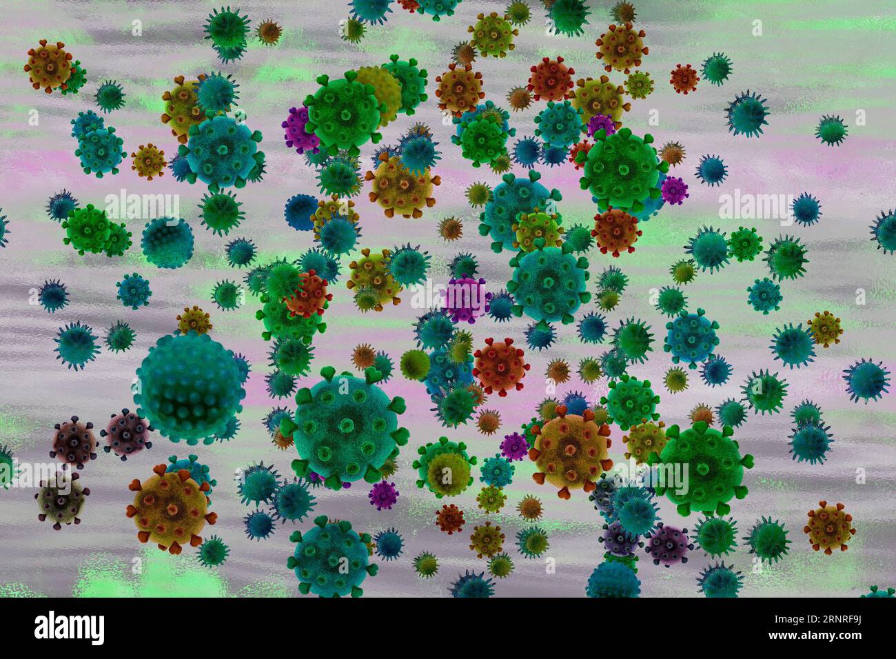 Virus particles, illustration Stock Photo - Alamy