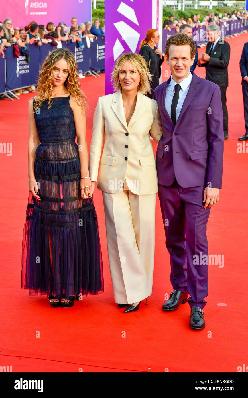 Deauville, France. 01st Sep, 2023. Tess Barthelemy (L), Judith Godreche ...