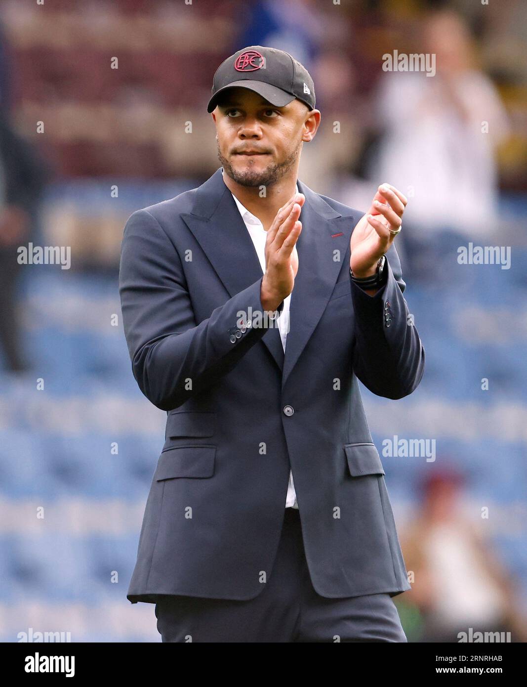 Burnley manager Vincent Kompany after the final whistle of the Premier ...