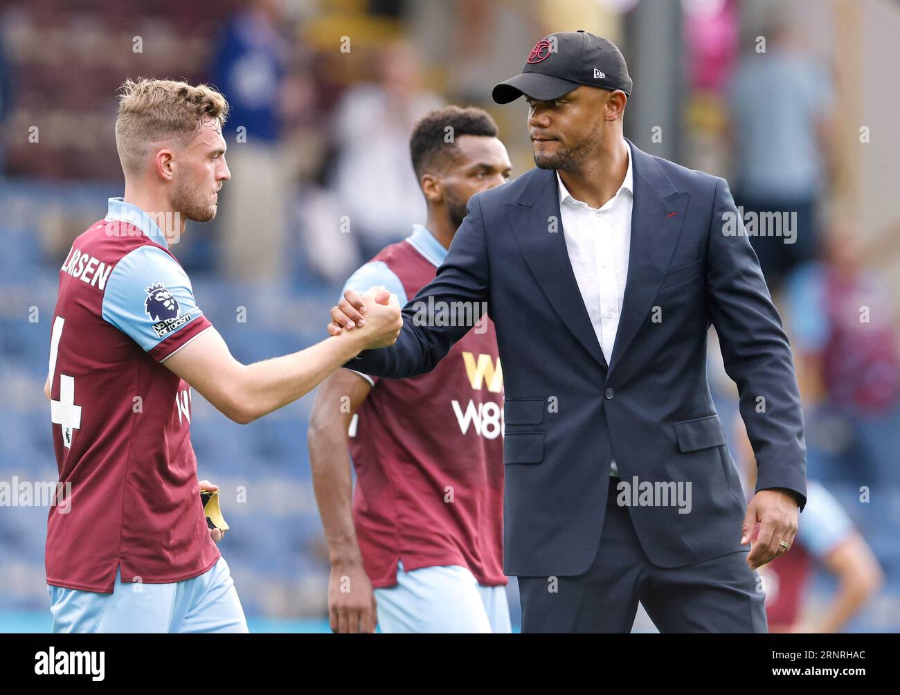 Burnley manager Vincent Kompany after the final whistle of the Premier ...