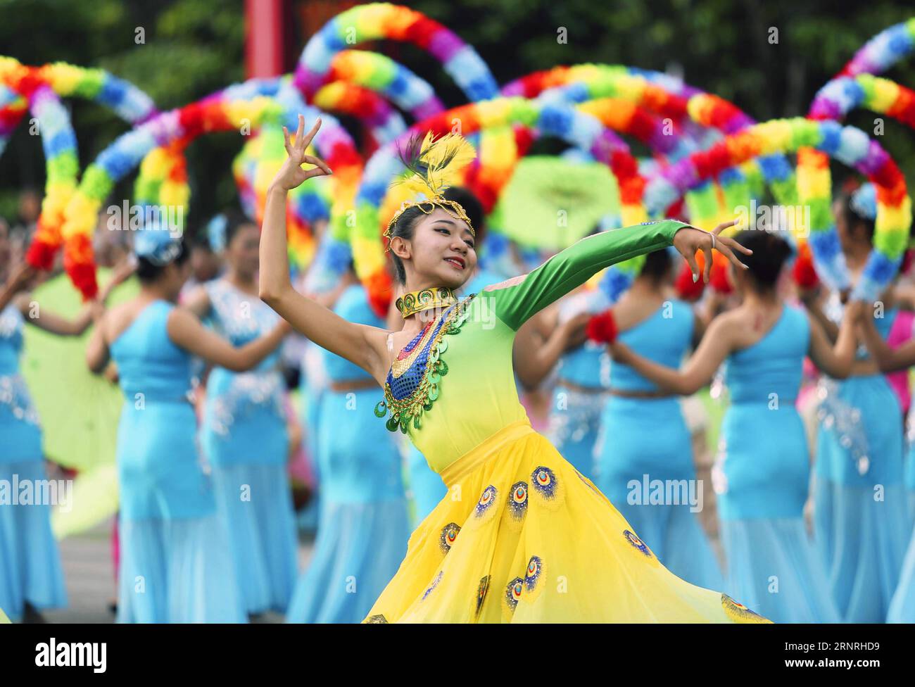 (171002) -- RUILI, Oct. 2, 2017 -- People take part in the 17th China ...