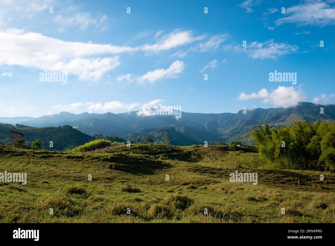 Aerial View of a Beautiful Mountain near Jardin, Antioquia, Colombia ...