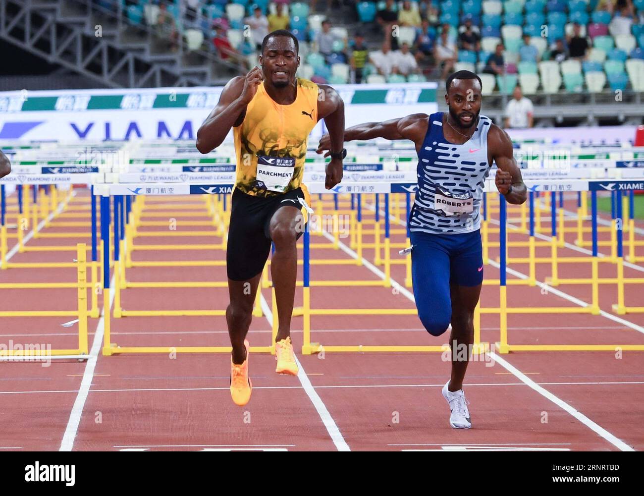 Xiamen, China's Fujian Province. 2nd Sep, 2023. Hansle Parchment (L) of ...