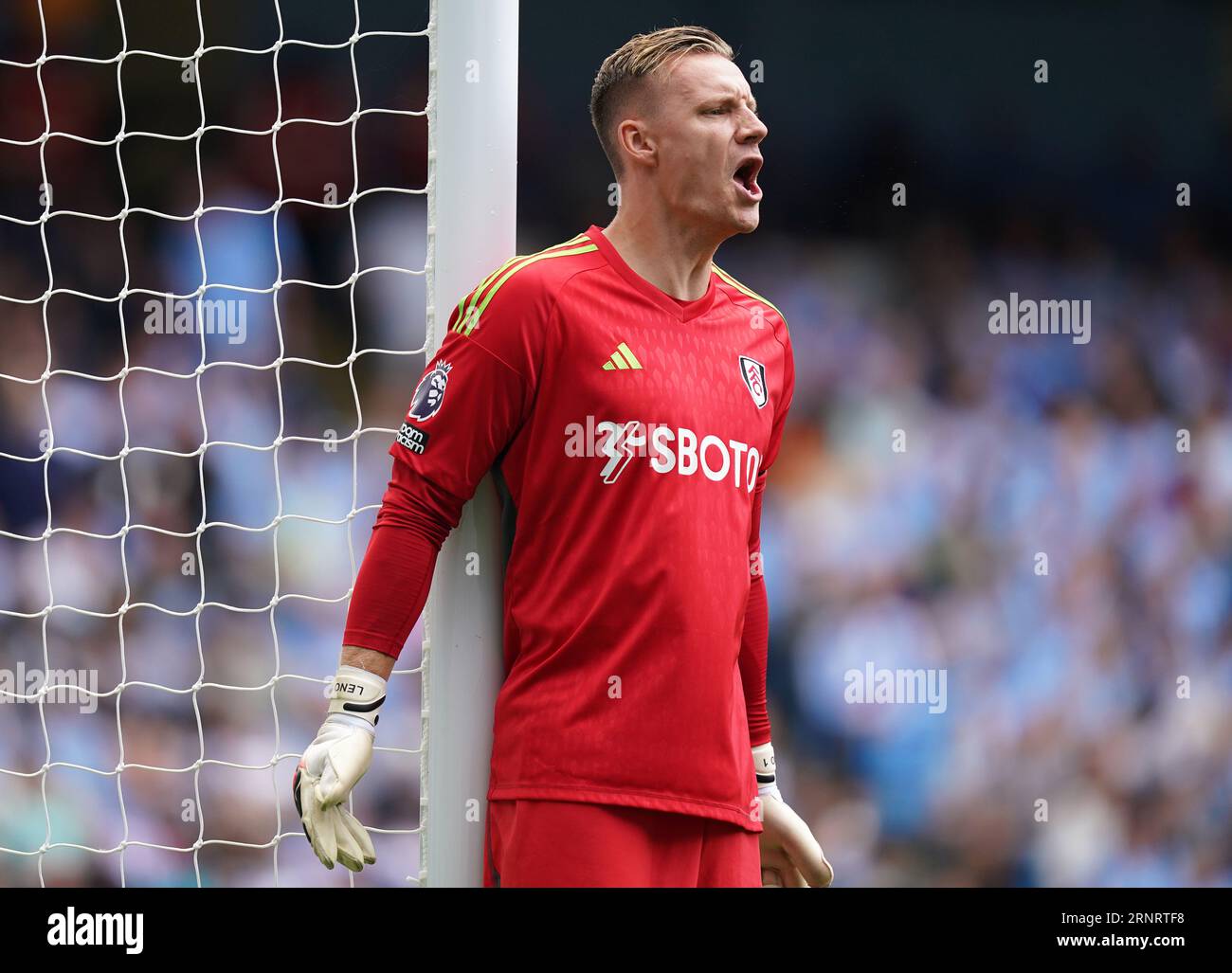 Fulham goalkeeper Bernd Leno during the Premier League match at the ...
