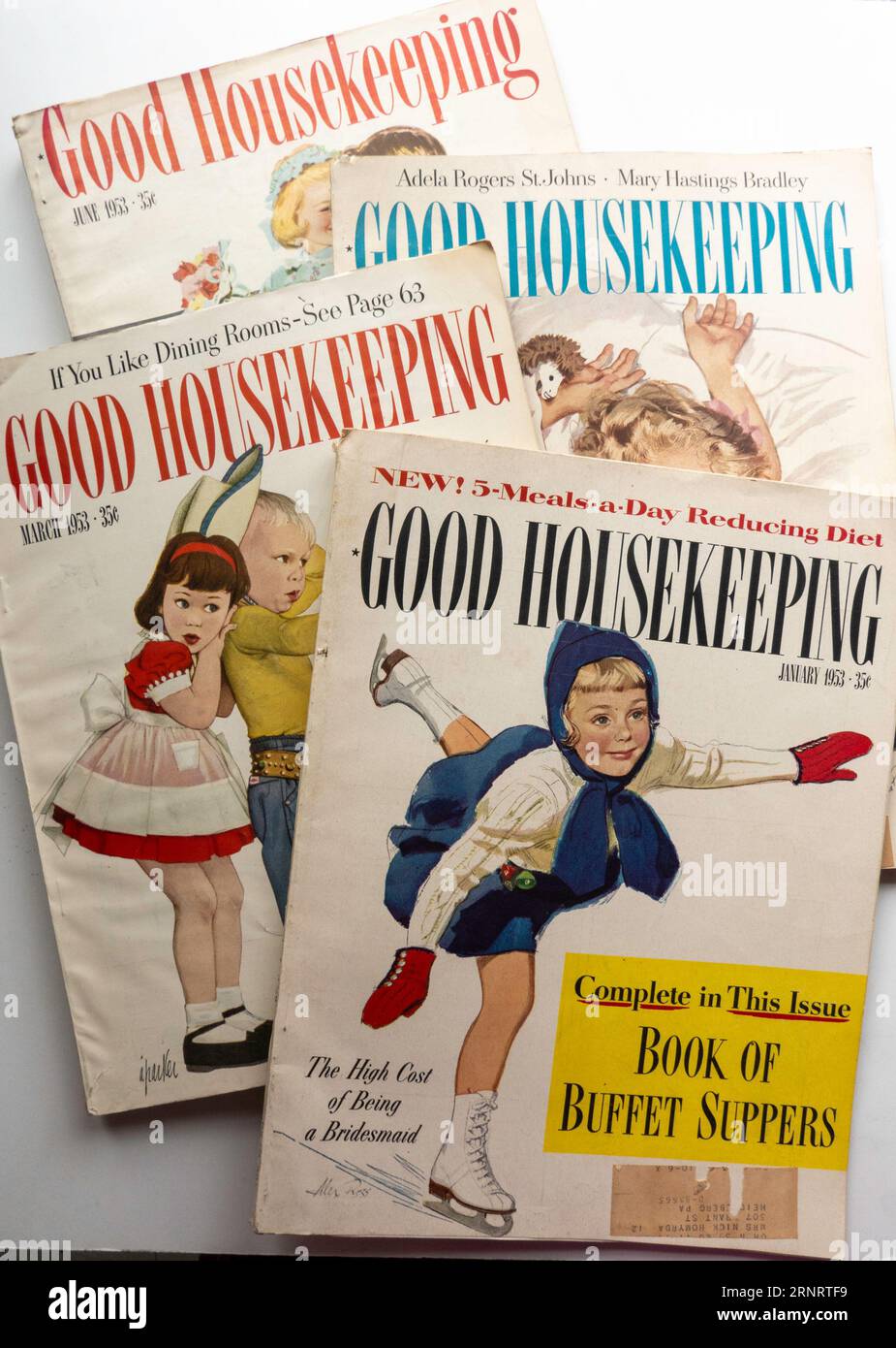 Vintage 1953 "Good Housekeeping" magazine covers, USA Stock Photo - Alamy