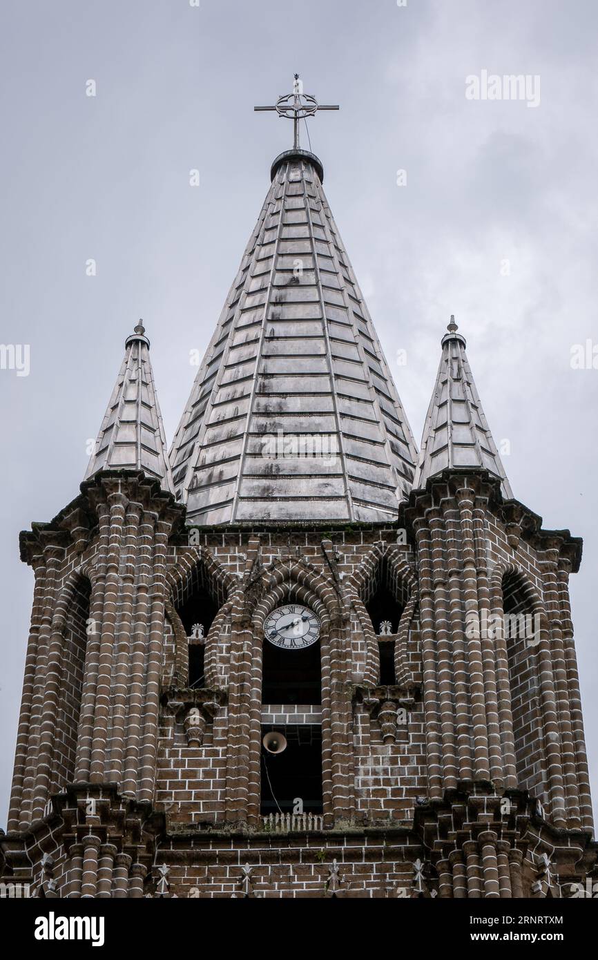 Jardin, Antioquia, Colombia – April 4, 2023: Vertical Wide Angle View ...