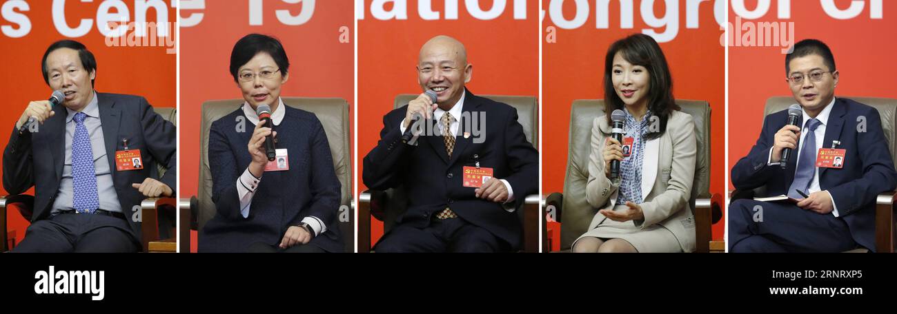 (171020) -- BEIJING, Oct. 20, 2017 -- The press center of the 19th ...