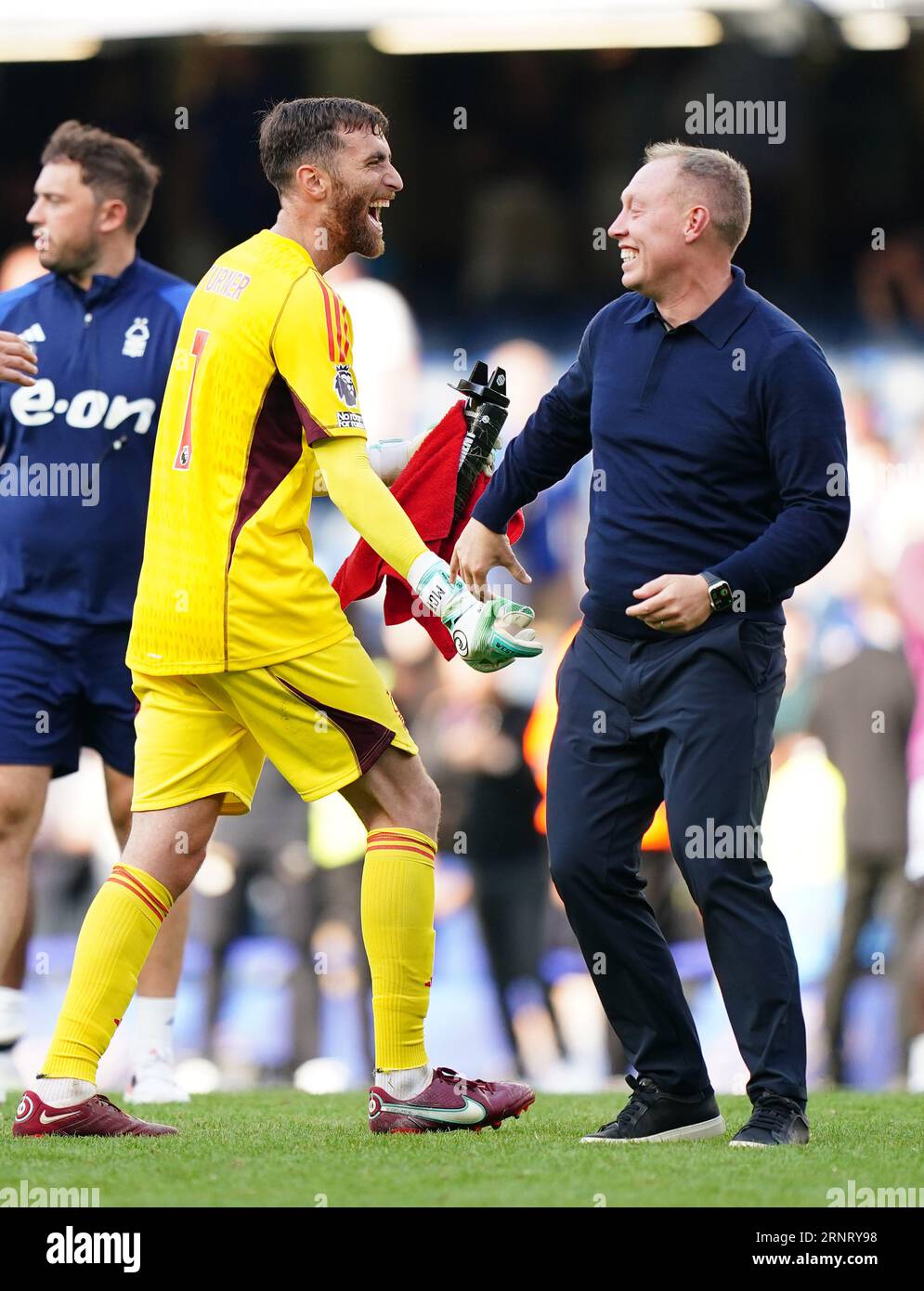 Nottingham Forest goalkeeper Matt Turner (left) and Nottingham Forest ...