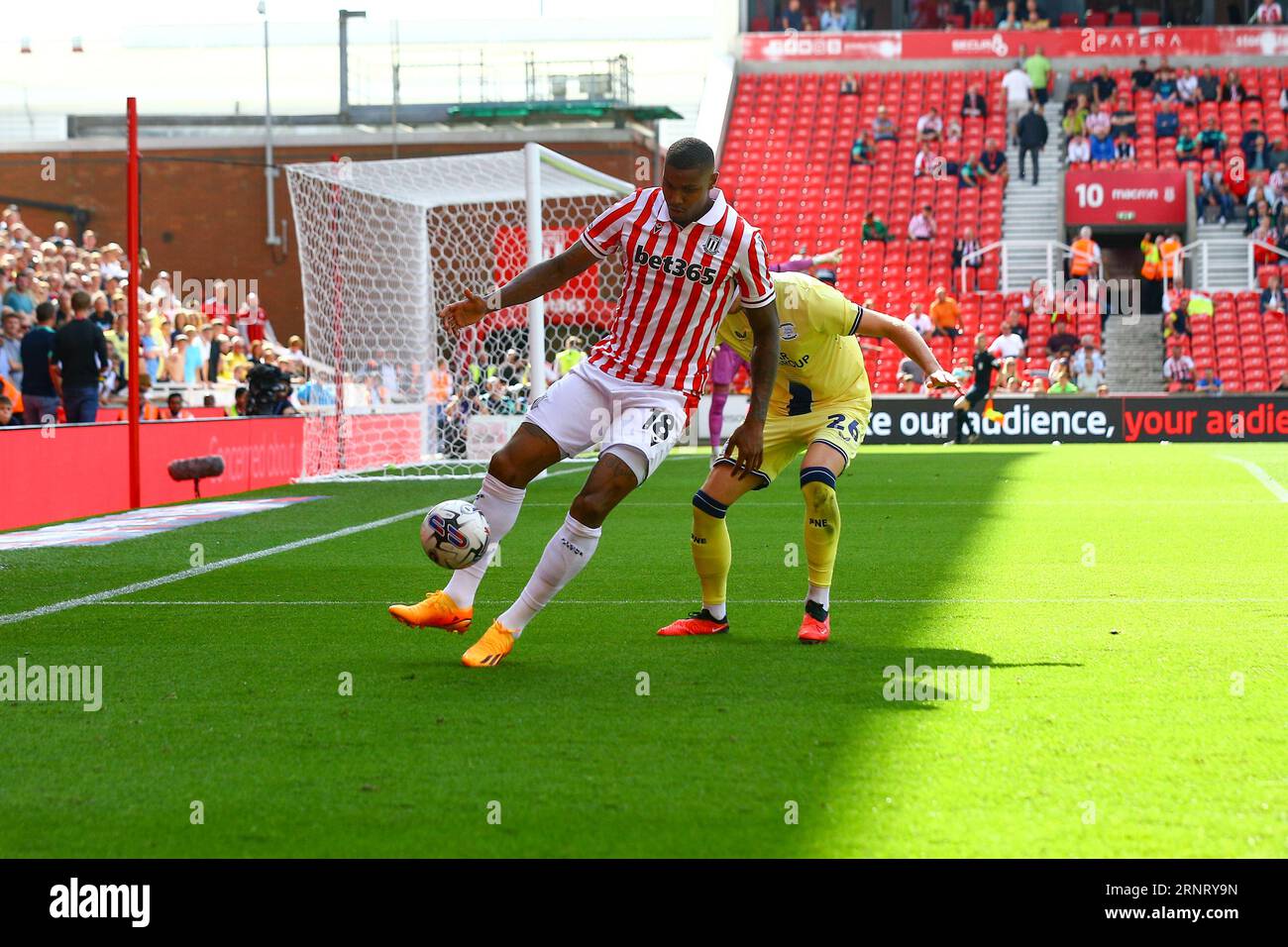 bet365 Stadium, Stoke, England - 2nd September 2023 Wesley (18) of ...