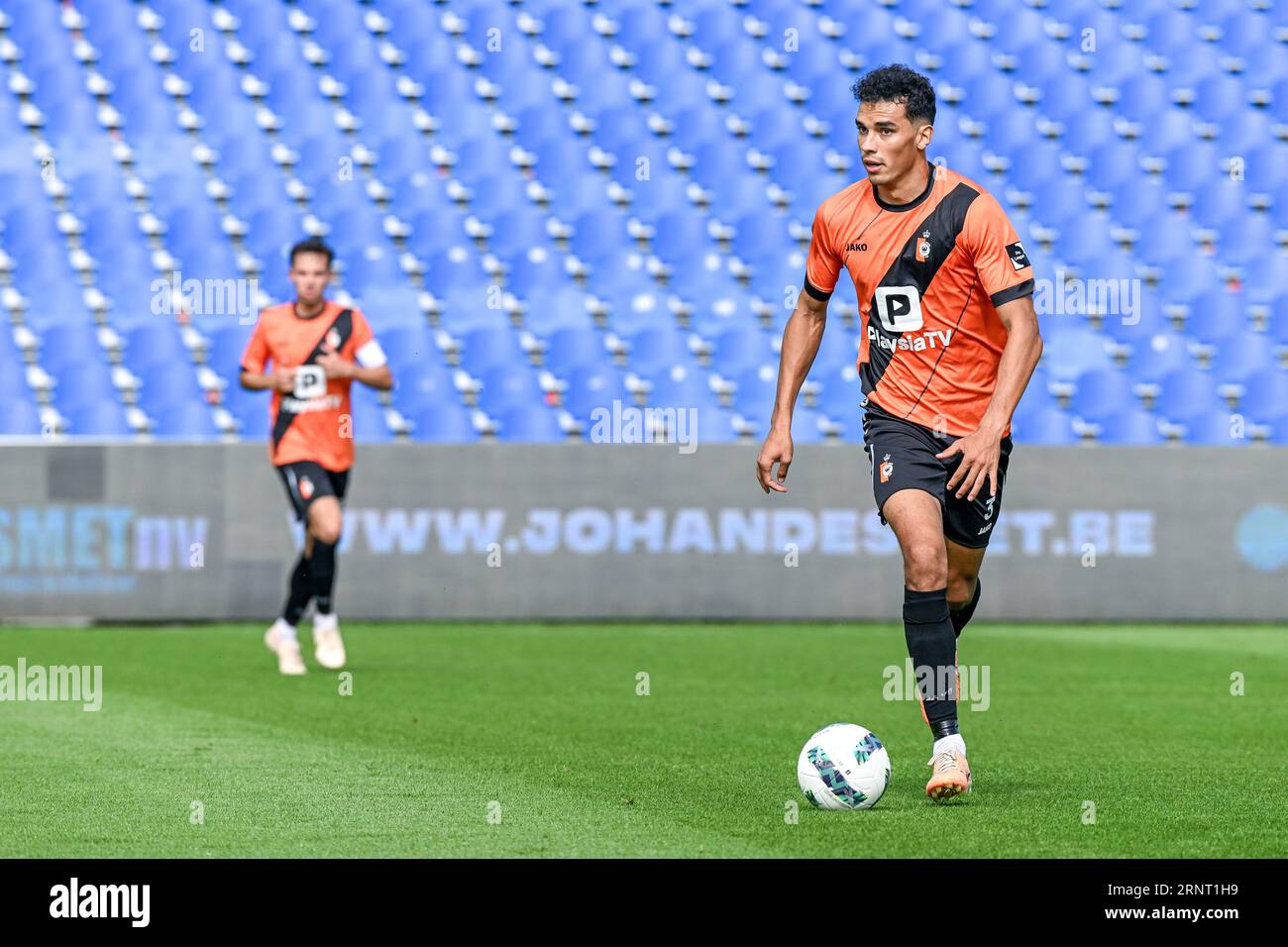 Deinze, Belgium. 02nd Sep, 2023. Laurent Lemoine (5) of KMSK Deinze ...