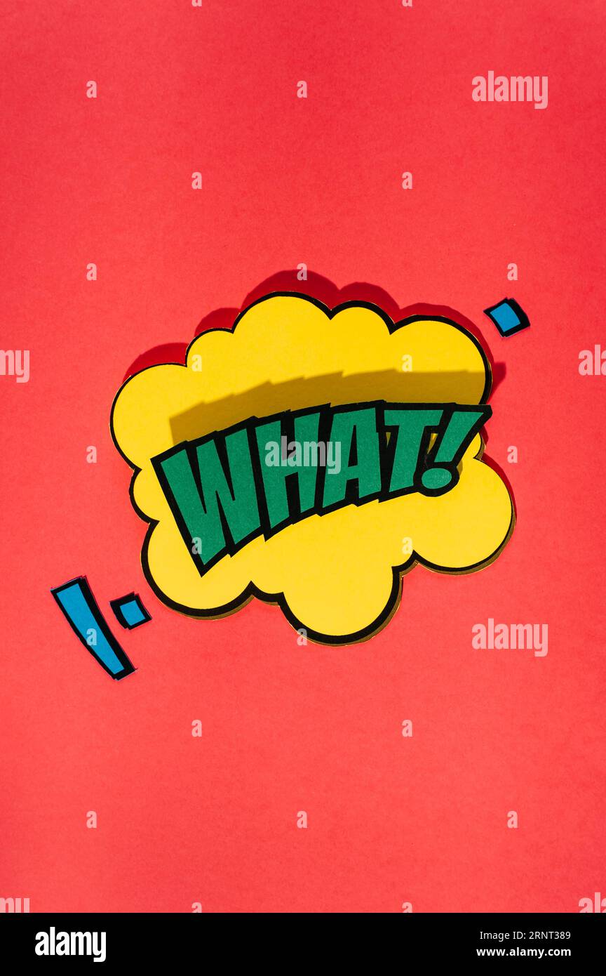 Comic bubble retro text hi-res stock photography and images - Alamy