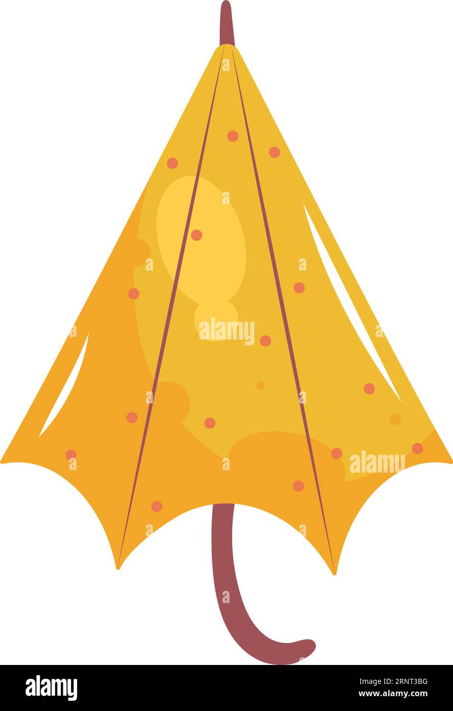 yellow umbrella design vector isolated Stock Vector Image & Art - Alamy