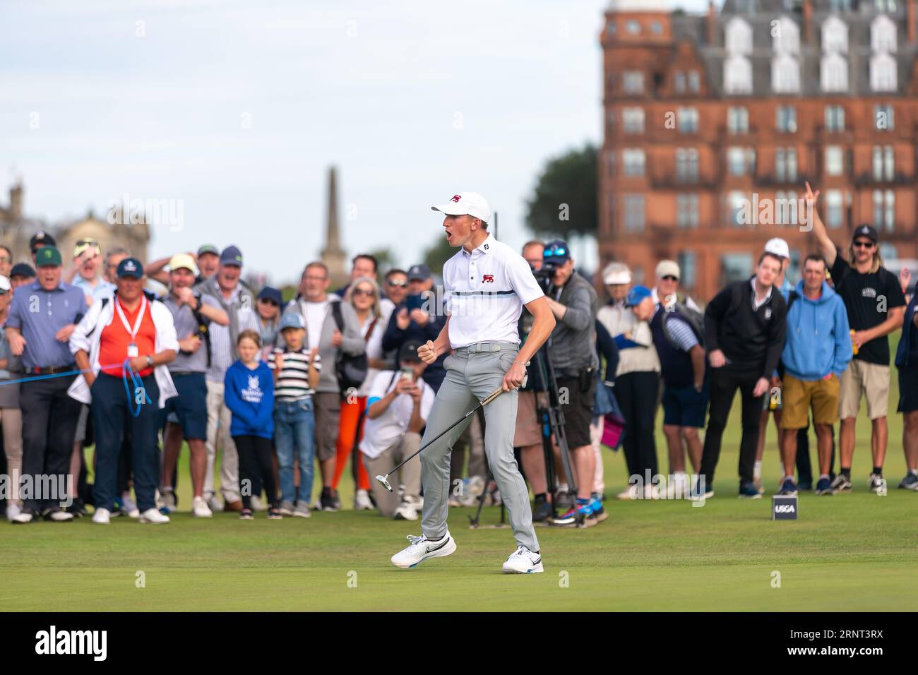 St Andrews, Scotland. 2nd Sep 2023. Scotland's Callum Scott after ...