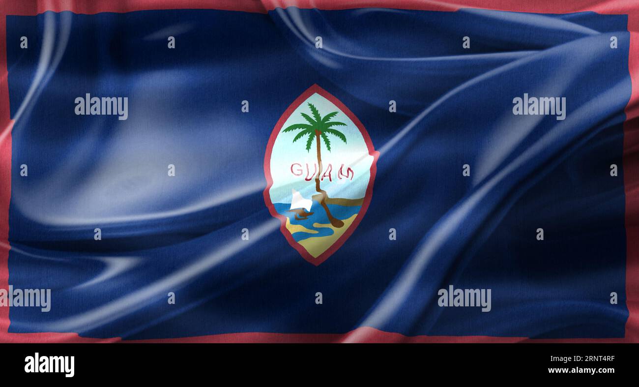 Flag guam fabric texture hi-res stock photography and images - Alamy
