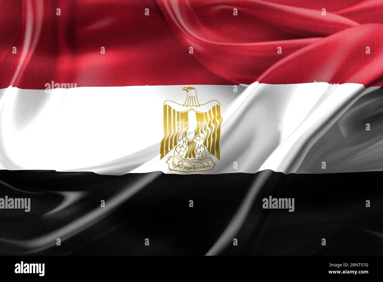 Egypt flag realistic waving fabric hi-res stock photography and images ...