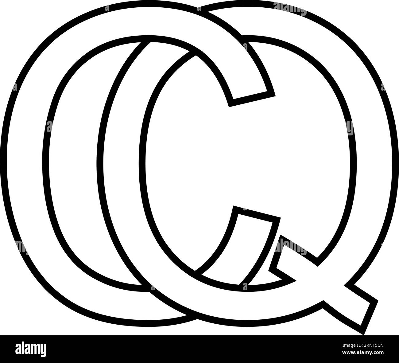Cq letters Stock Vector Images - Alamy