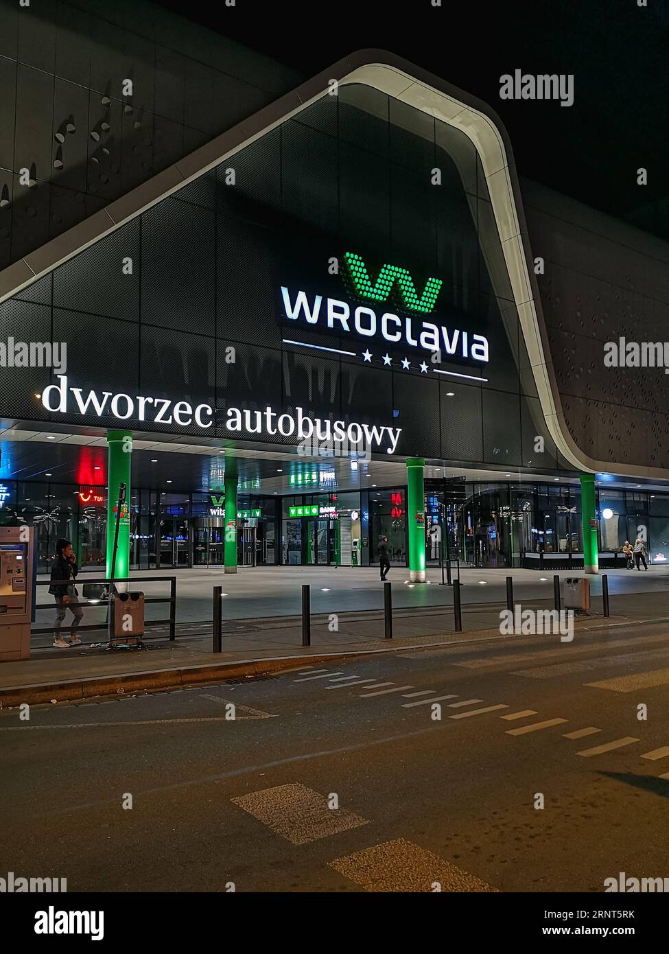 Wroclaw, Poland - May 27 2023: Facade of Wroclavia shopping mall with ...