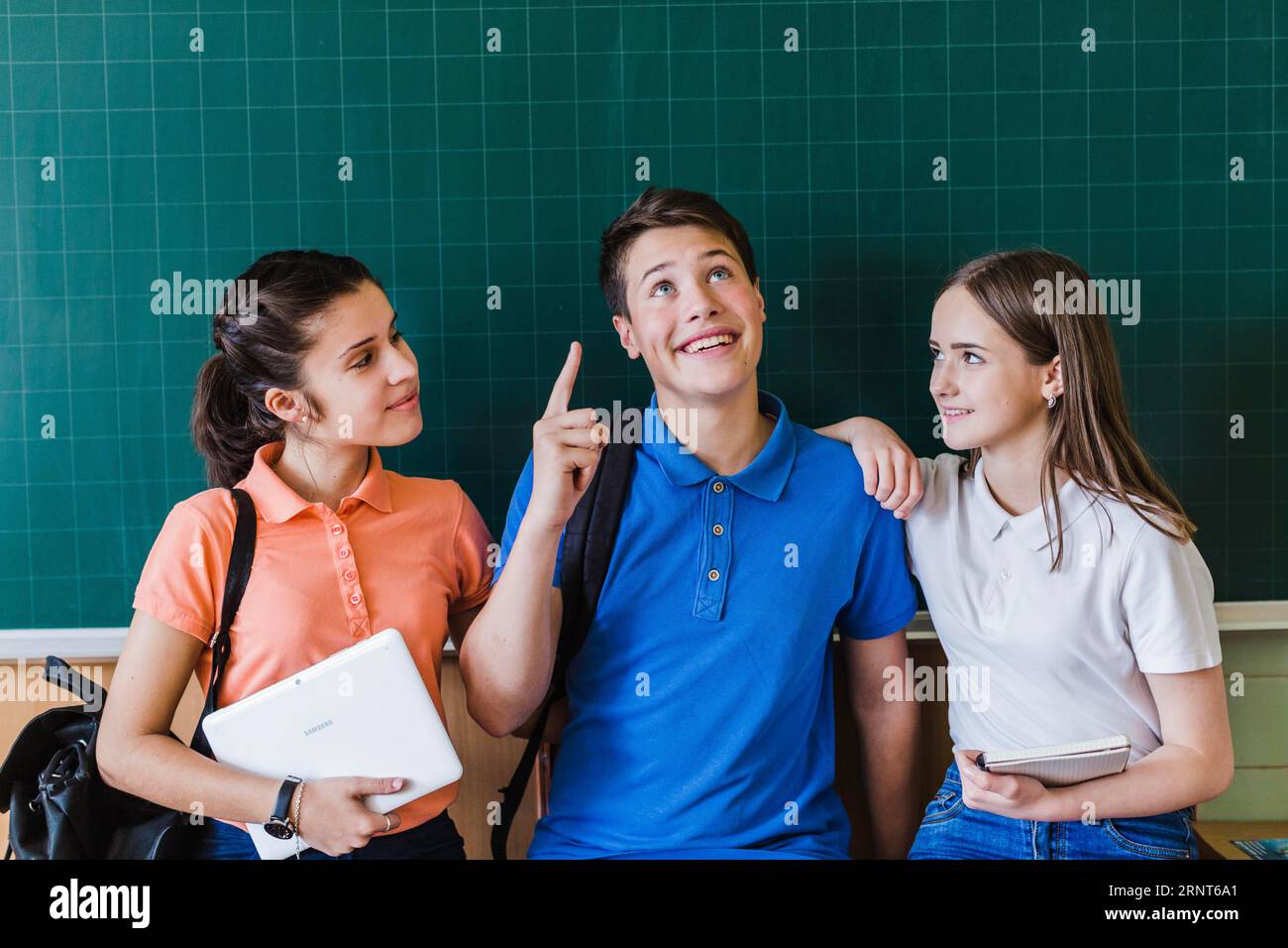 School partners blackboard Stock Photo - Alamy