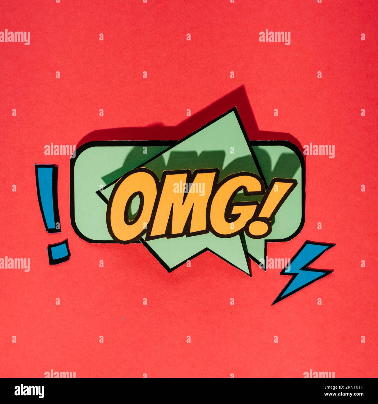 Vector bright cartoon illustration retro pop art style Stock Photo - Alamy